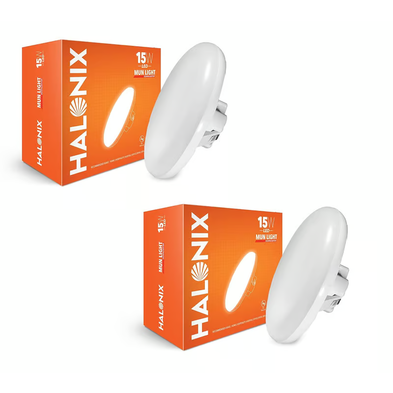 Halonix 15W Mun Light LED Downlighter | 6500K Cool White Round Panel ...