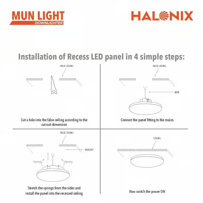 Halonix 15W Mun Light LED Downlighter | 6500K Cool White Round Panel ...