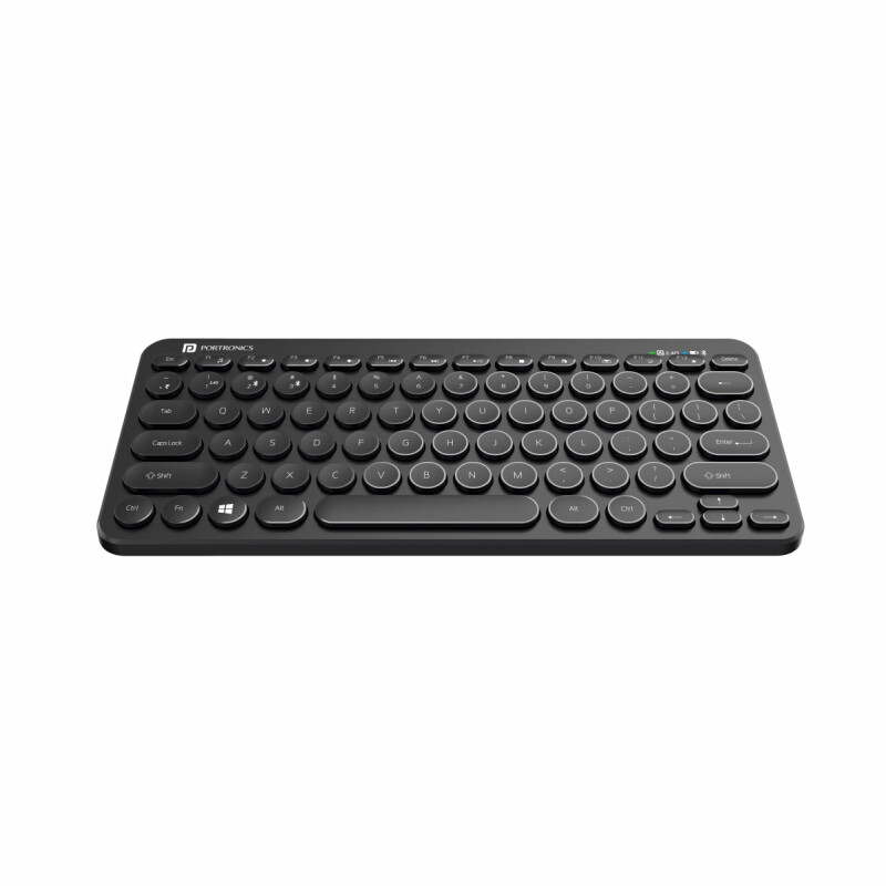 Portronics Bubble Wireless Keyboard Black | Stylish & Compact Typing ...
