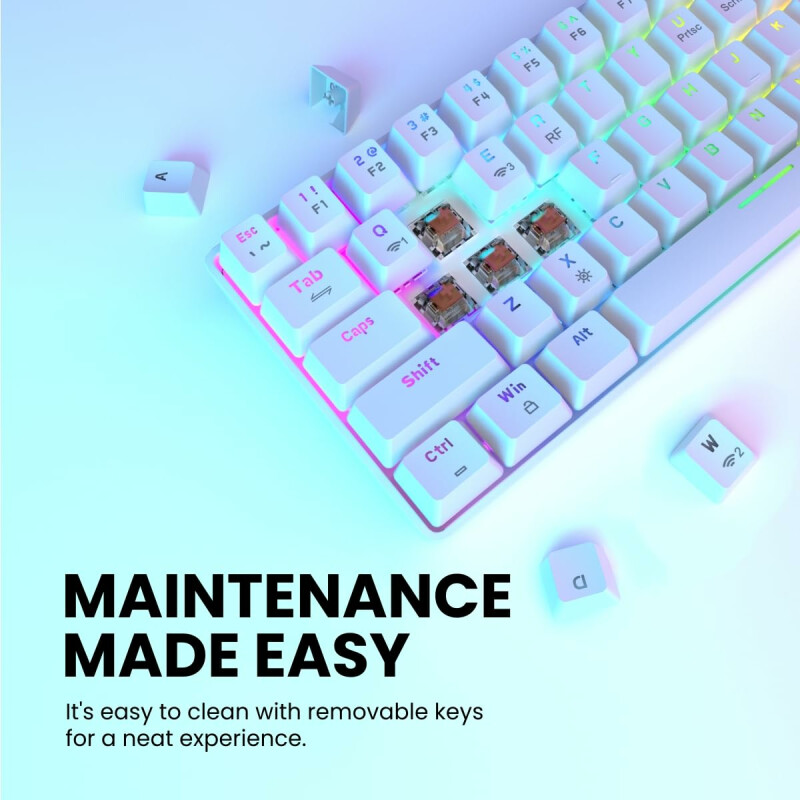 Portronics Hydra 10 Mechanical Wireless Keyboard | Rechargeable ...