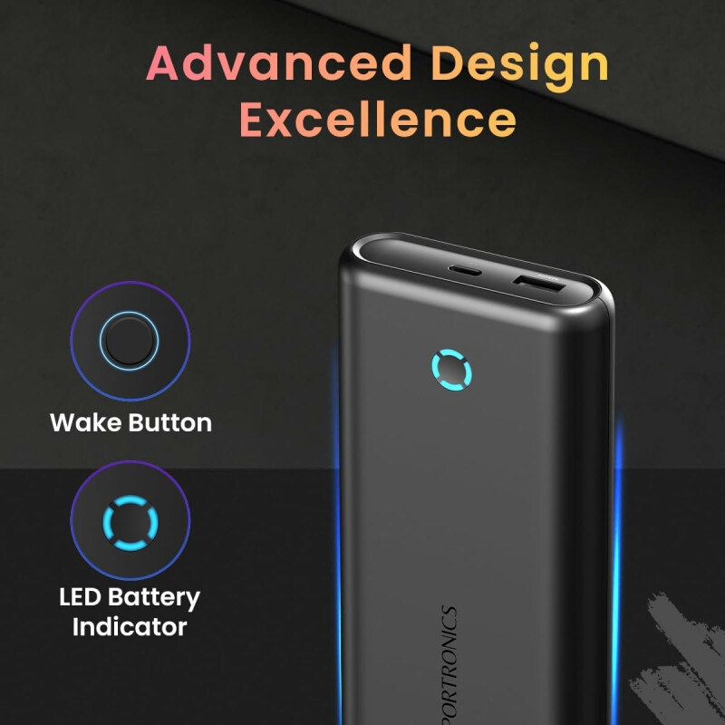Portronics Power Pod 20W Powerbank | 20000mAh powerbank | PD Type-C ...