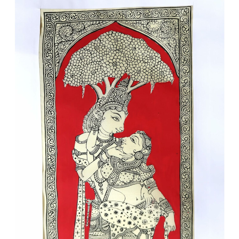 Palak Saxena Traditional Indian Wall Hanging With Embroidered Figures ...