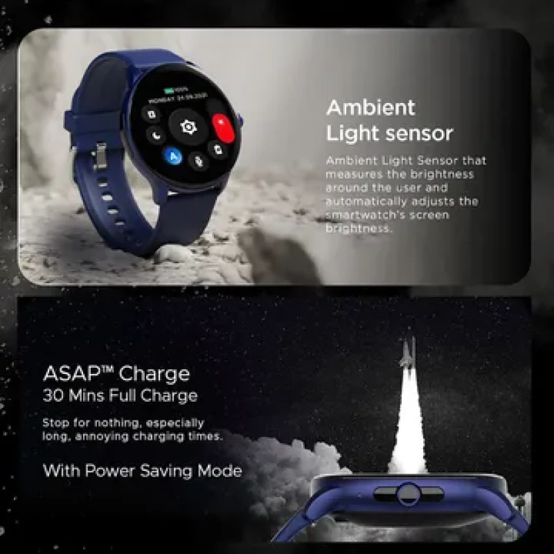 Boat Wave Primia Talk Smartwatch | Apollo3.5 Blue Plus processor ...