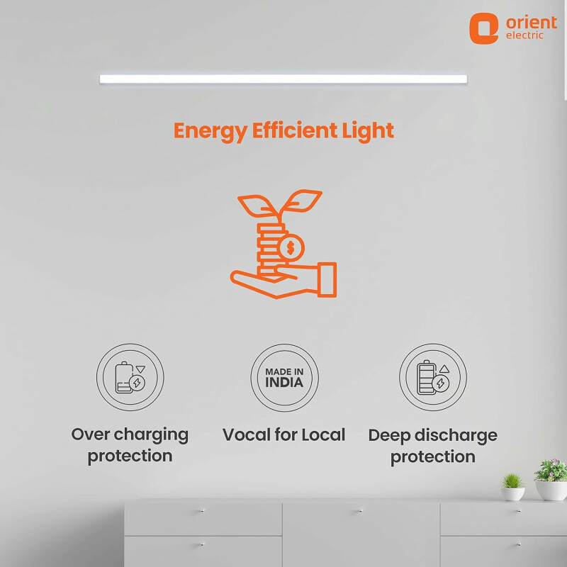 Orient Electric Emergency Baton Light | Auto Battery Charging ...