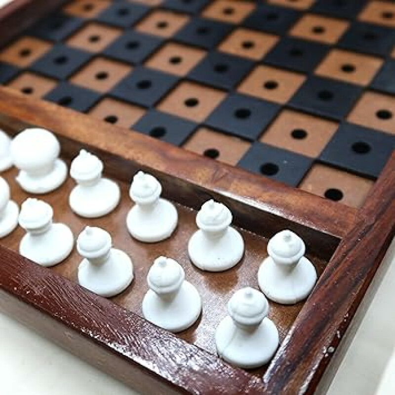 Wooden Braille Chess Set – Inclusive & Educational Game for Visually ...