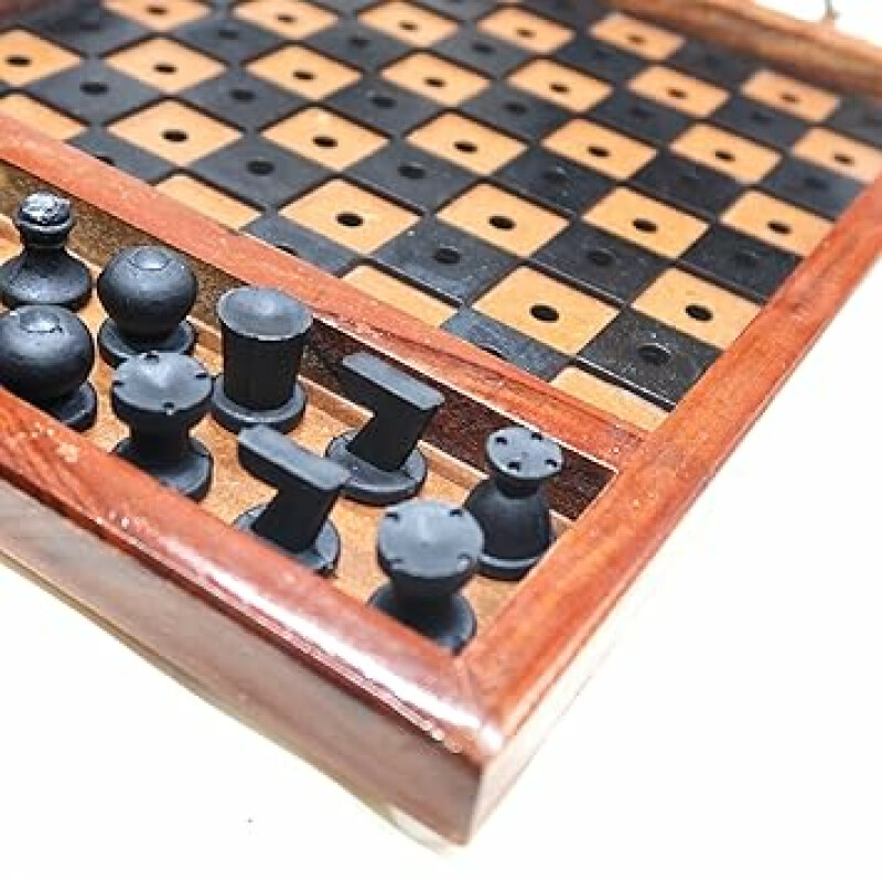 Wooden Braille Chess Set – Inclusive & Educational Game for Visually ...