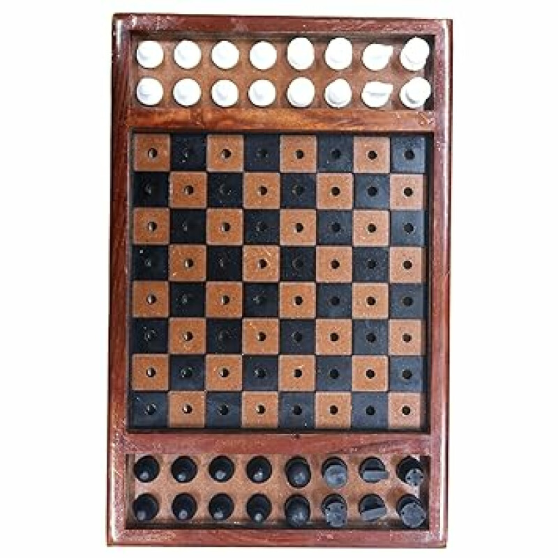 Wooden Braille Chess Set – Inclusive & Educational Game for Visually ...
