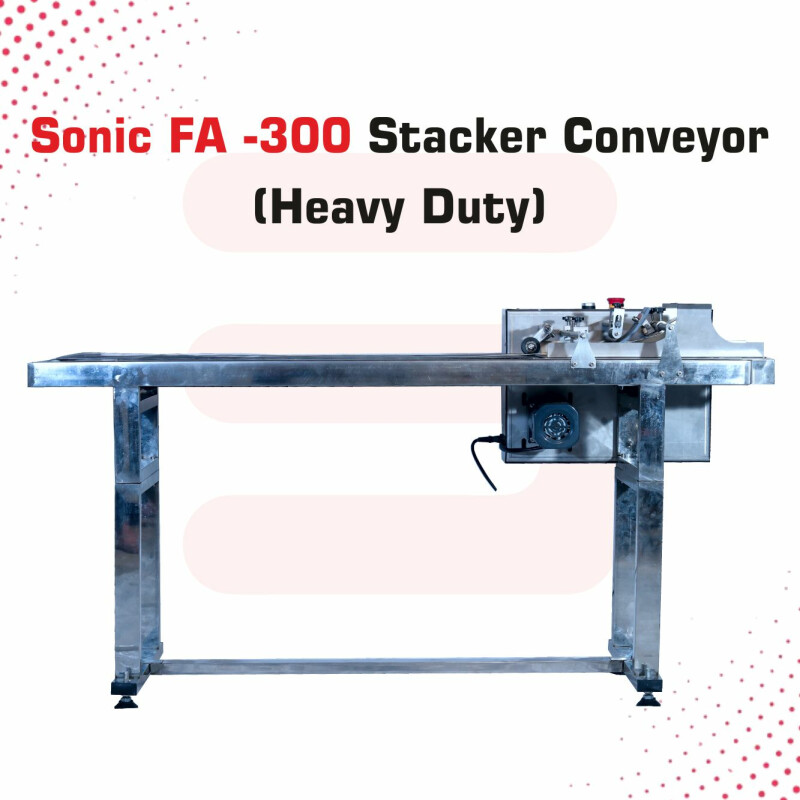 Sonic Industries 12-Inch Width Stacker Conveyor System for Batch Coding ...