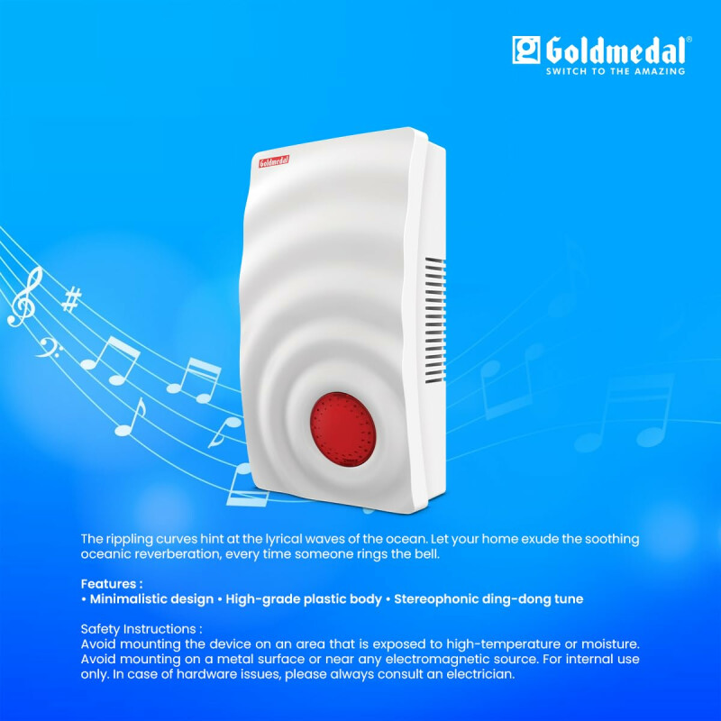 Goldmedal Curve Plus Ding Dong Door Bell | Ocean Stereophonic Bell ...
