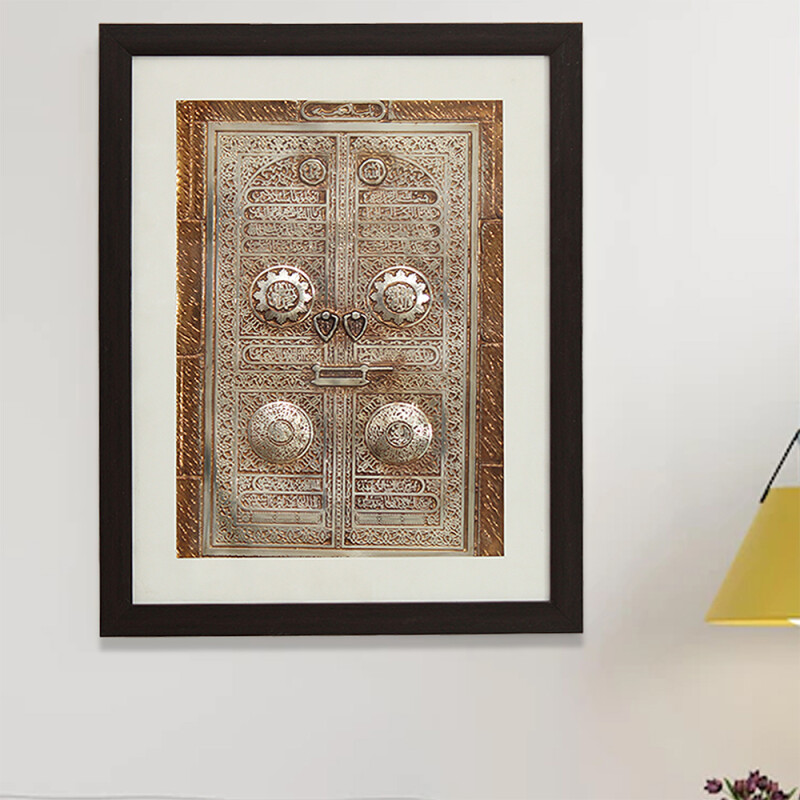 Shree Kala Islamic Wall Art – Door of the Holy Kaaba | Embossed Foil ...