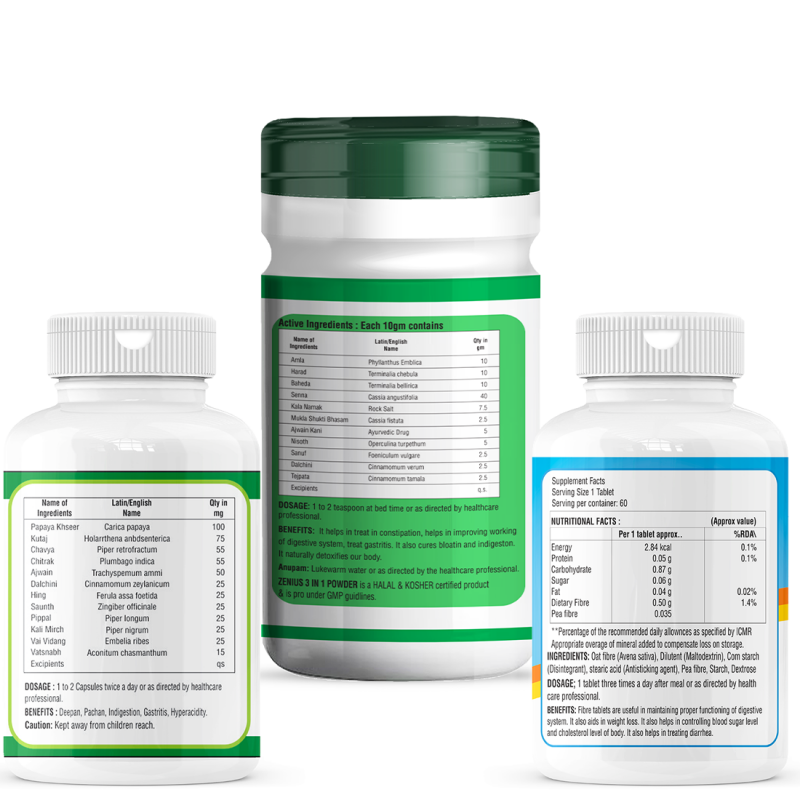 Zenius Digestive Care Kit for digestion support & immune health ...