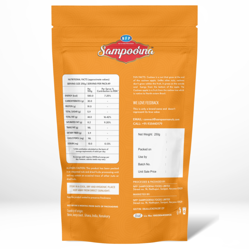 Imperial Cream Cashews – Premium Whole Kaju with Buttery Texture ...