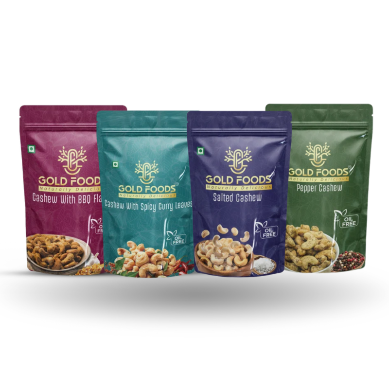 Gold Foods Roasted BBQ Cashews | Smoky Barbecue Flavored Premium Whole ...