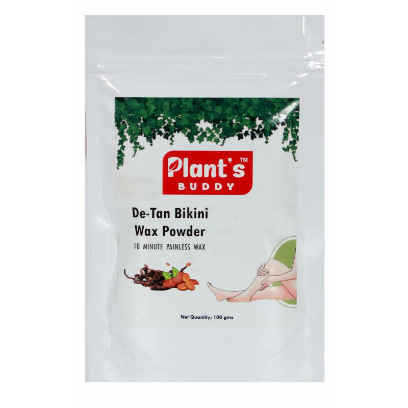 Plant’s Buddy De-Tan Bikini Wax Powder – 100% Natural, Painless Hair ...