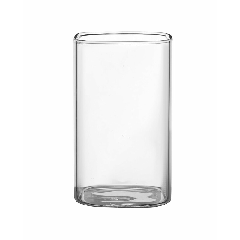 Cello Roma Square Glass Tumblers – 330ml Borosilicate Drinking Glasses ...