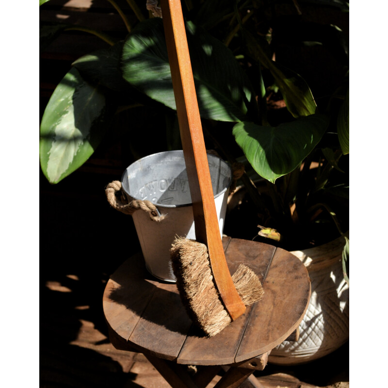 Coconut Coir Double Hockey Toilet Brush | Natural Antibacterial Eco ...