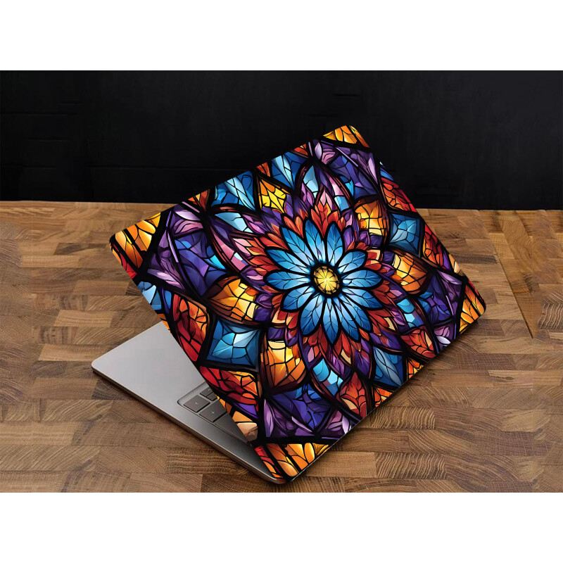 Abstract Glass Art Laptop Skin Sticker | High-Quality Laminated Vinyl ...