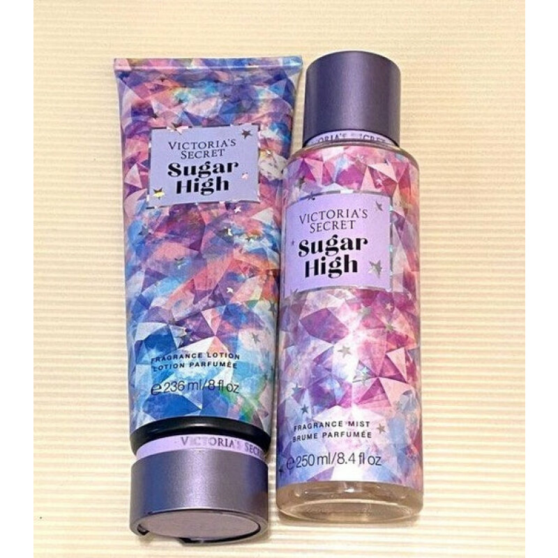 Victoria’s Secret Sugar High Fragrance Mist & Body Lotion Set (2-Piece ...
